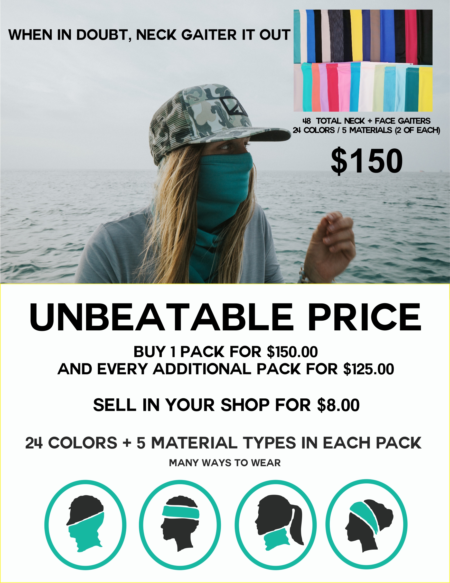 WHOLESALE NECK & FACE GAITERS – Ocean Tec | Wetsuits and Rashguards ...